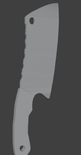 🔪 Kitchen machete・Free STL File for 3D printing・Cults
