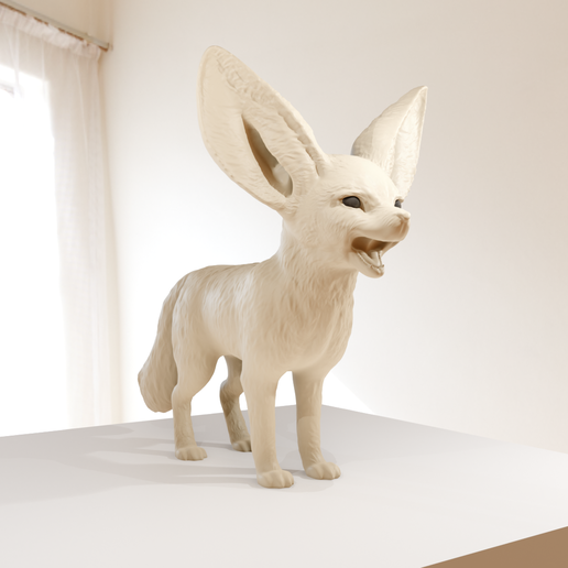 🦊 Fennec fox screaming stl・ STL File for 3D printing・Cults