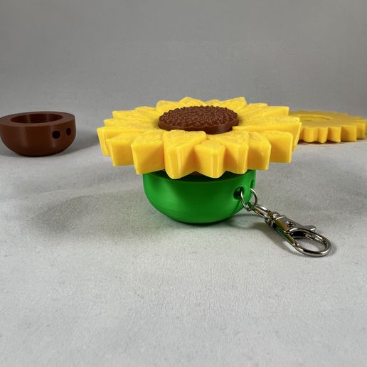 🌻 Sunflower Clicker / Sunflower Keychain / Fidget - No AMS - Commercial ...