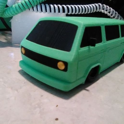 3D print VW T3 BUS (slammed, stanced wheels) • made with anycubic mega ...