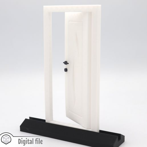 🚪 1:12 miniature Functional Door style 5 multi-color and multi-material ...