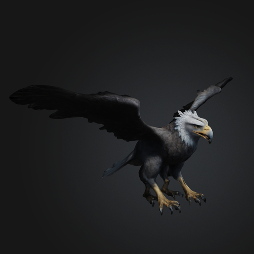 STL file Majestic Fantasy fantasy creature eagle 👹 ・3D printer design ...
