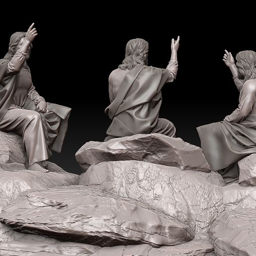️ Jesus The Sermon on the Mount・ 3D File for 3D printing・Cults