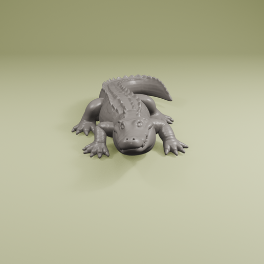 🐊 Cute Crocodile STL - Stylized Alligator 3D Model for Printing・ STL ...