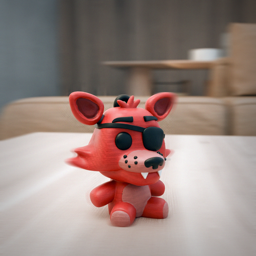 🗝️ FOXY FIVE NIGHTS AT FREDDY'S KEYCHAIN・ STL File for 3D printing・Cults