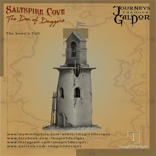 🔔 The Siren's Toll Bell Tower・ 3D File for 3D printing・Cults