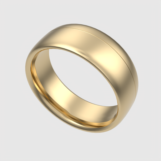 3D file Sleek Domed Comfort Ring 3D print 💍 ・Model to download and 3D ...