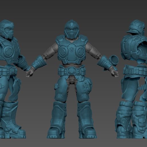 🦸 clayton carmine ARMOR 3d model Gears Of War 1:12・ OBJ File for 3D ...