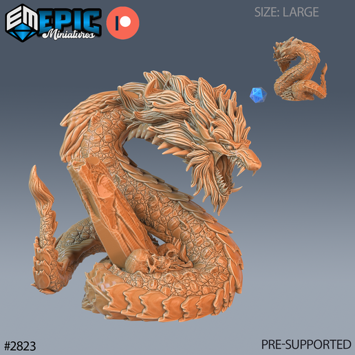 🐍 Beast Snake Snarl ‧ DnD Miniature ‧ Tabletop Miniatures ‧ Gaming ...