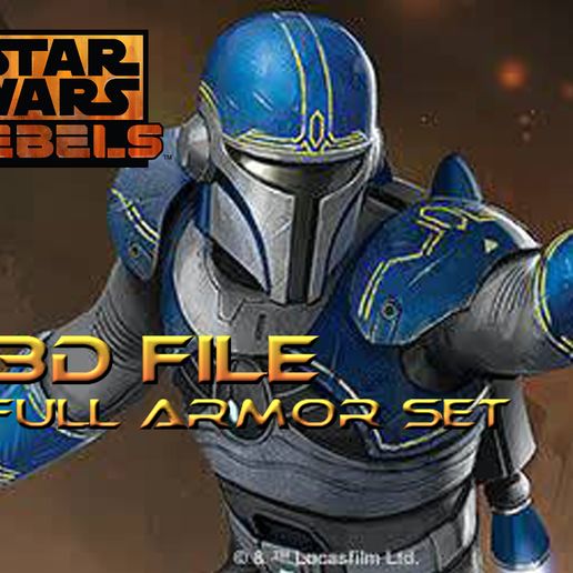 ⭐ Star Wars Cosplay - Fenn Rau - Mandalorian Protector Armor・ 3D File ...