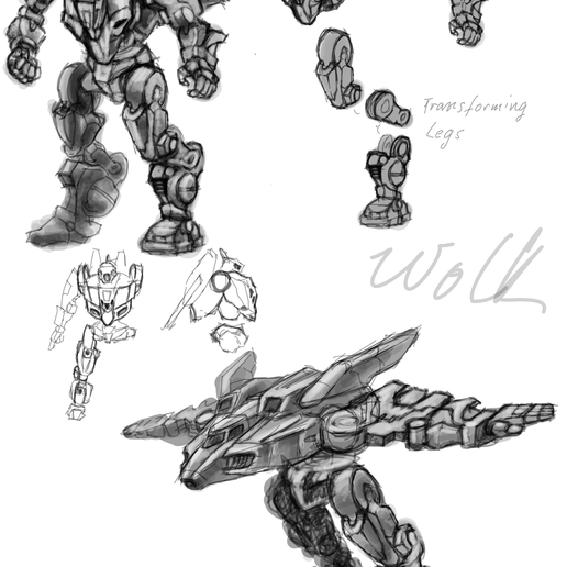 STL file Shadowbird Land and Air American Mecha 🎲 ・3D printer model to ...