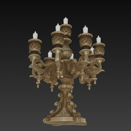 🆓 9-ARM CANDELABRA・ STL File for 3D printing・Cults