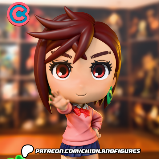 💬 Momo Ayase - Chibi Figure from DanDaDan Anime・ 3D File for 3D ...