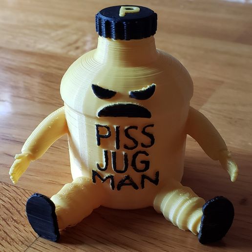 👨 Piss Jug Man・ STL File for ・Cults