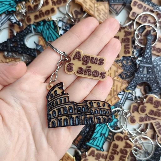 🔑 Colosseum Key Ring・ 3MF File for 3D printing・Cults