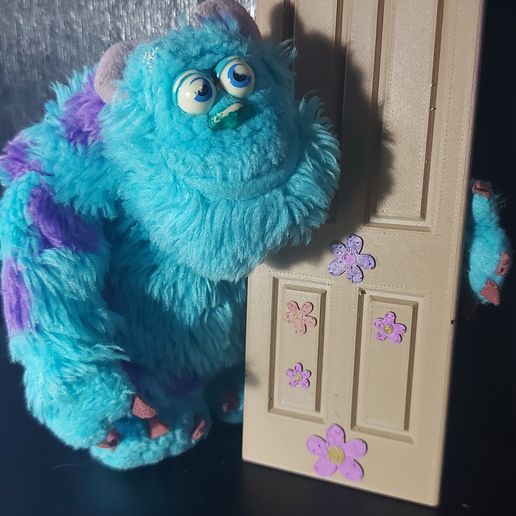 🚪 Monsters Inc: Boo's 1/12 Dollhouse door + door frame (Model No.4 ...