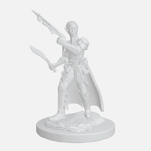 🧝 DnD elf・Free STL File for 3D printing・Cults