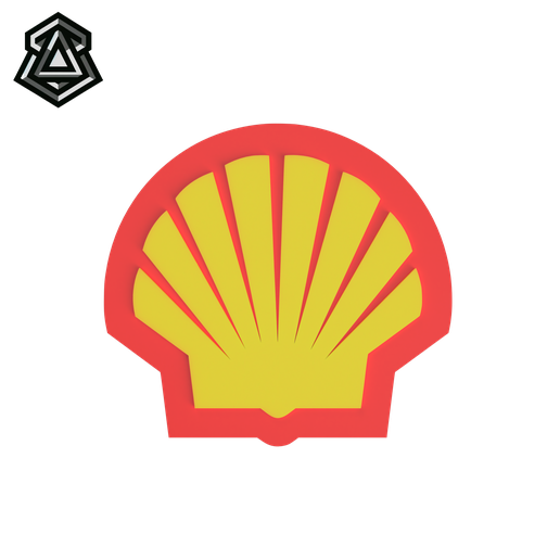 🐚 Royal Dutch Shell Logo・Kostenlos STL Datei für ・Cults