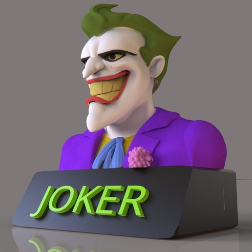 🃏 The Joker Bust・ STL File for 3D printing・Cults