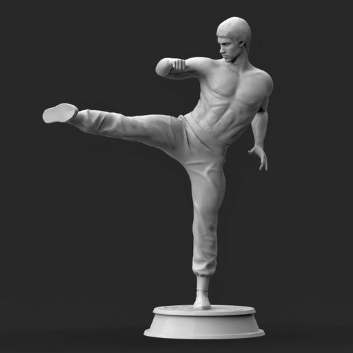 👨 BRUCE LEE 1・Free STL File for ・Cults