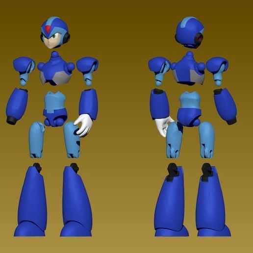 mega man animation 3d