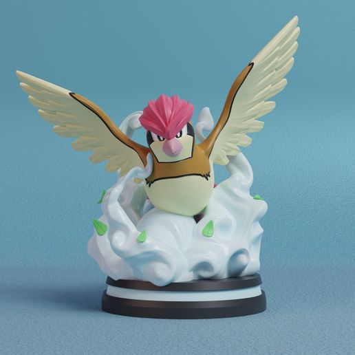 🐉 Pokemon - Pidgeotto Figure・ STL File for ・Cults