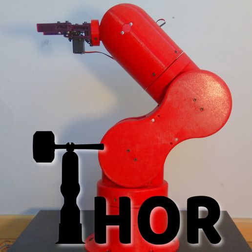 💪 Thor - Open Source, 3D printable Robotic Arm・Free STL File for ・Cults