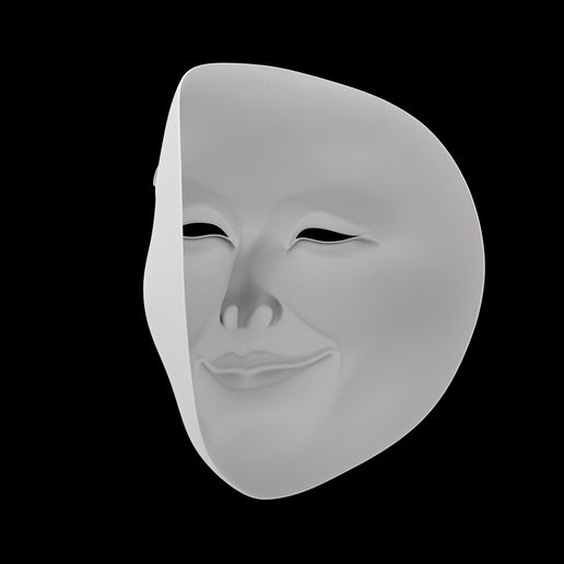 🗿 Smiling Mask 3D Print Model Happy / Joyful Expression・ STL File for ...