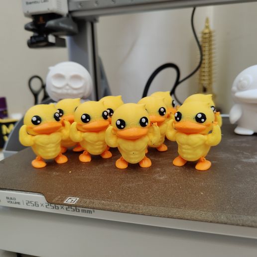 🦆 Muscular duck, strong duck, cute and funny~・ STL File for 3D printing ...