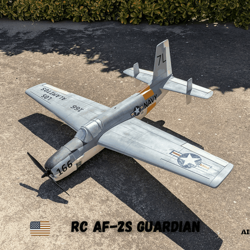 🚁 RC Grumman AF guardian - Flying model・ STL File for 3D printing・Cults
