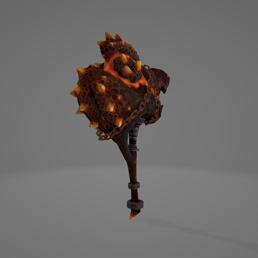 👹 MONSTER HUNTER WORLD SAVAGE DEVILJHO HAMMER・ STL File for 3D printing ...