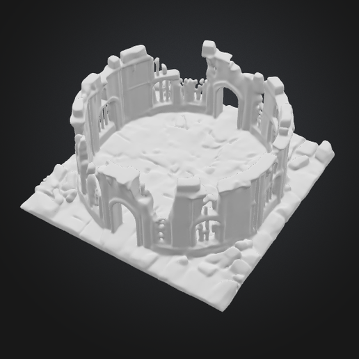 🏗️ Terrain Wargaming Bundle 20 Battle Decaying Buildings Dungeons Props ...