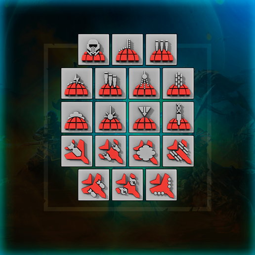 🛰 HELLDIVERS 2 RED STRATAGEMS ICONS TOKENS AIR STRIKE・ STL File for 3D ...