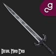 🗡️ Sparda Force Edge Sword | Devil May Cry・ STL File for 3D printing・Cults