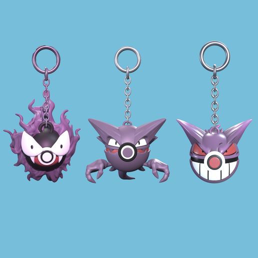 🐉 POKEMON GASTLY GHOST GENGAR POKEBALL・Free STL File for ・Cults