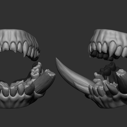 👹 21 Creature + Monster Teeth・ 3D File for ・Cults
