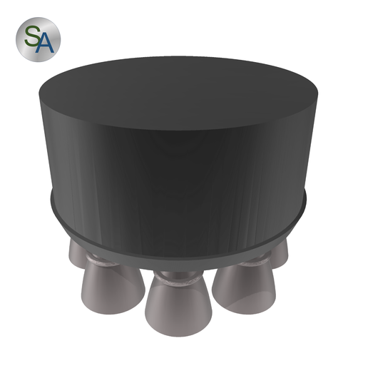 Free STL file Falcon 9 engine section 🛰 ・Model to download and 3D print ...