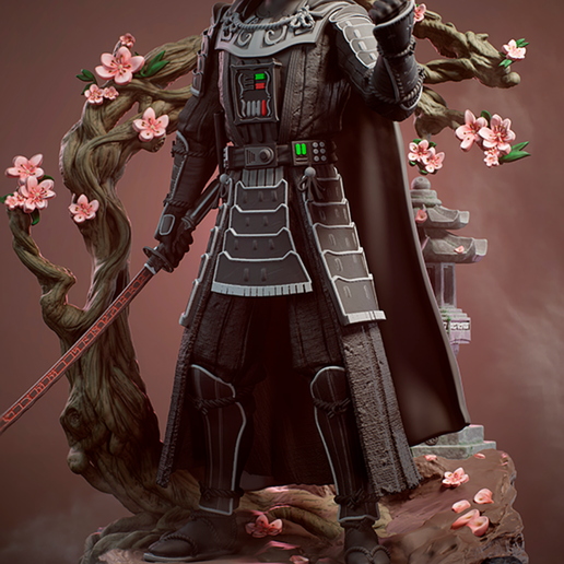 🗡️ Darth Vader - Samurai Fanart・ 3D File for 3D printing・Cults