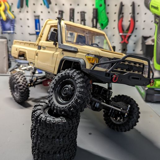 🖼️ Front and Rear Adjustable Shock Towers for MN82 LC79 4-LINK FRAME ...
