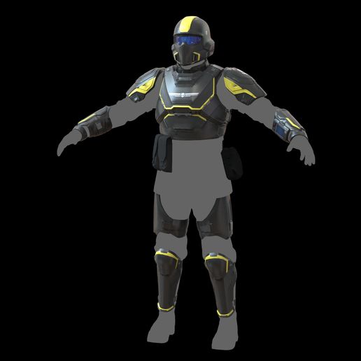 🪖 Helldivers 2 B-01 Tactical Full Body Wearable Armor With Helmet・ 3D ...