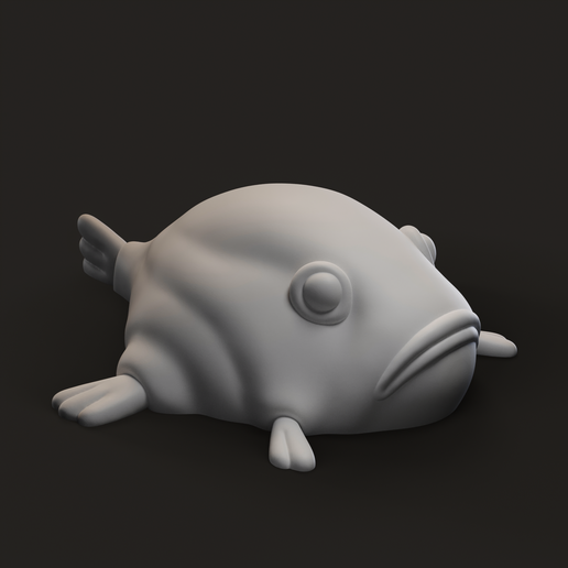 🐠 Sad Blob Fish・Free STL File for 3D printing・Cults