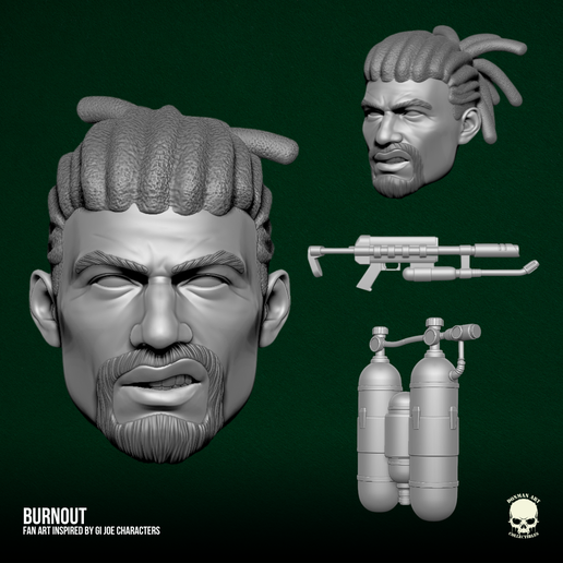 🔥 Burn Out - GI Joe Fan Art 3D Printable Files For Action Figures・ STL ...