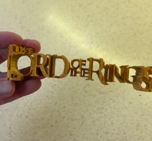 3D print LORD OF THE RINGS FLIP TEXT・Cults