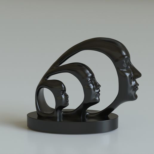 Fichier STL trois faces 🗿 ・Modèle à imprimer en 3D à télécharger・Cults