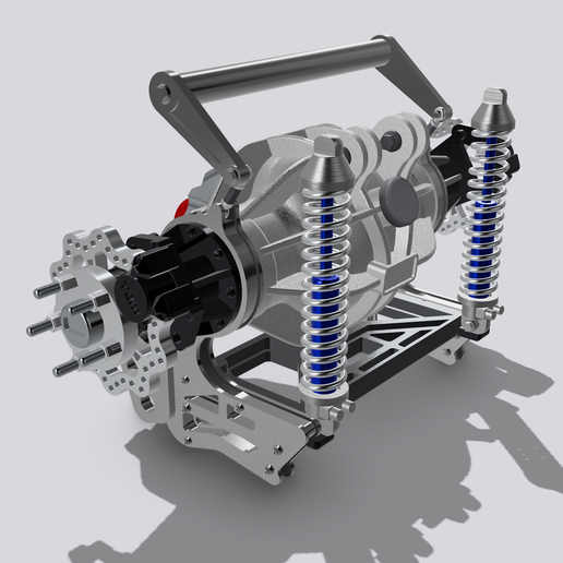 🏎️ PRO MOD Chassis Rear Diff Brakes Suspension Combo・ STL File for ・Cults
