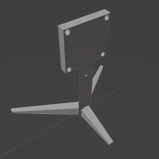 🤏 TV Stand (for small TVs)・ STL File for 3D printing・Cults