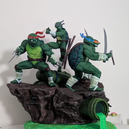 🥷 Teenage mutant ninja turtles diorama TMNT・3D Print with the Sovol ...