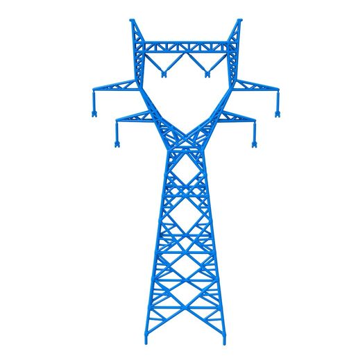 🏰 Electrical Power Line / Electrical Power Line stl / power line・ STL ...