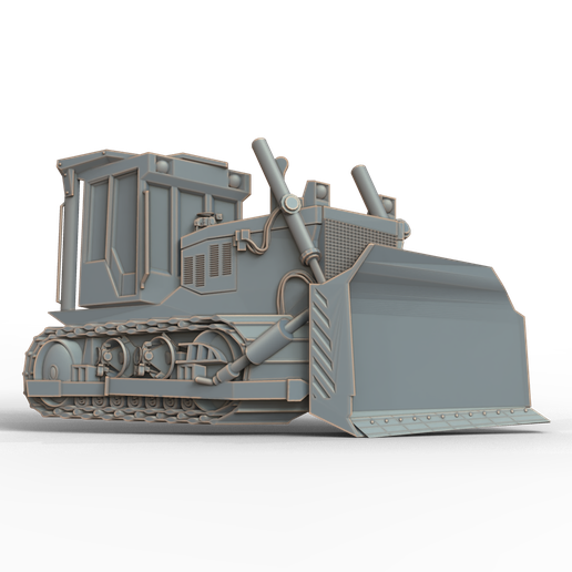 📁 3D Model STL File for CNC Router Laser & 3D Printer 0842. Bulldozer ...