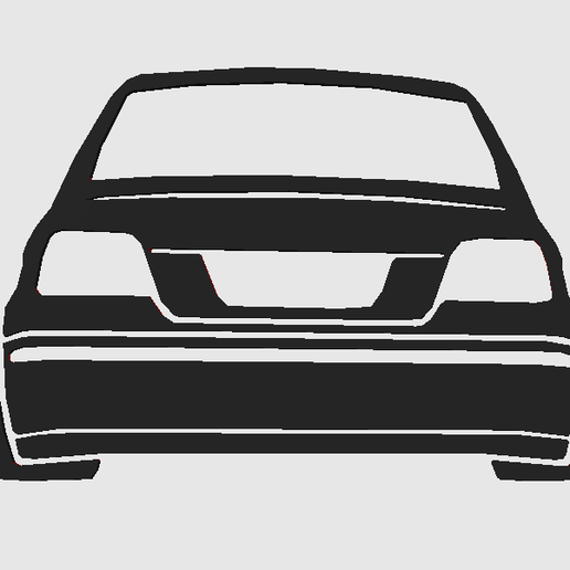 STL file Rear silhouette bmw e39 👤 ・3D printable design to download・Cults